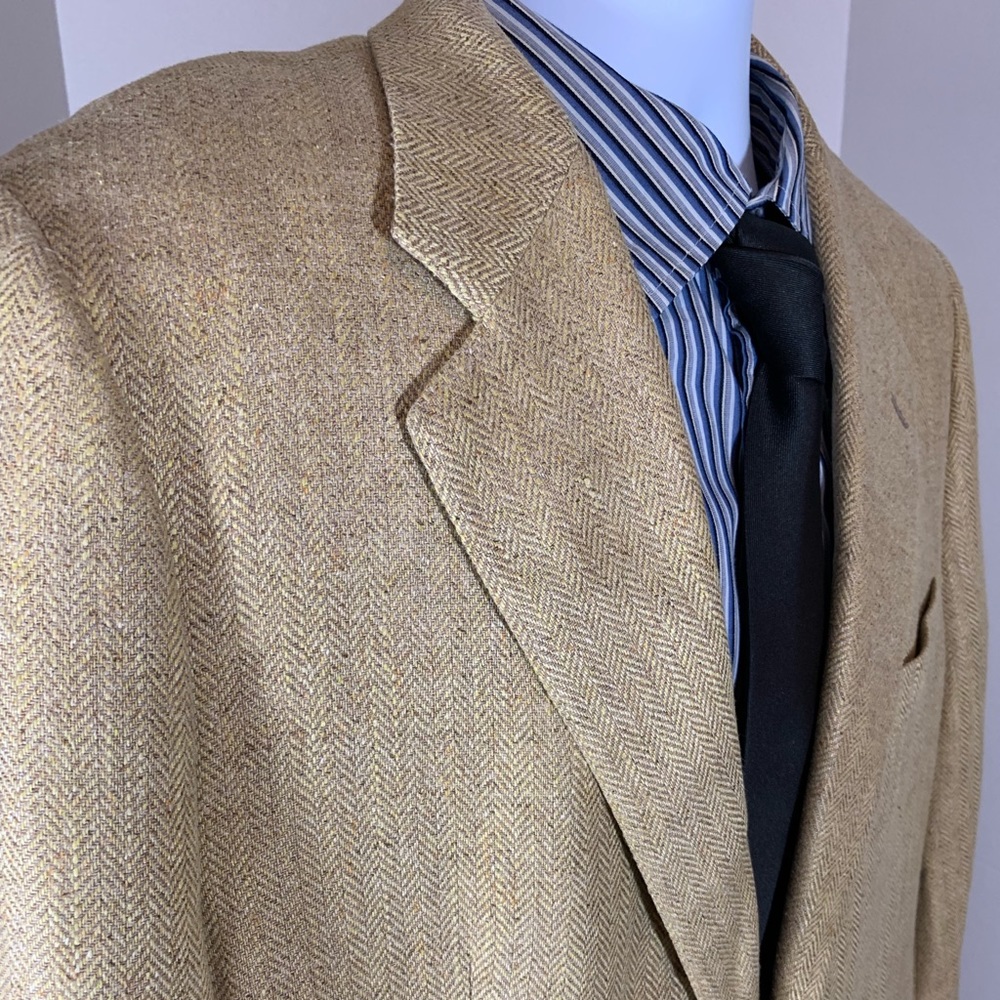 Carroll And Co Tweed Herringbone Sportcoat 41 R - Gem